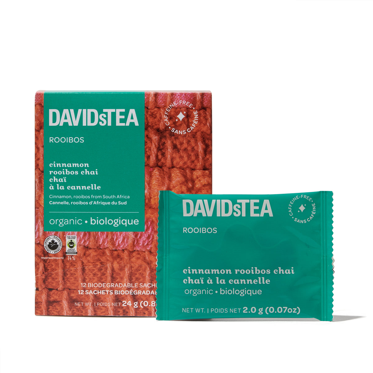 DAVIDsTEA Premium Organic Tea in Biodegradable Sachets